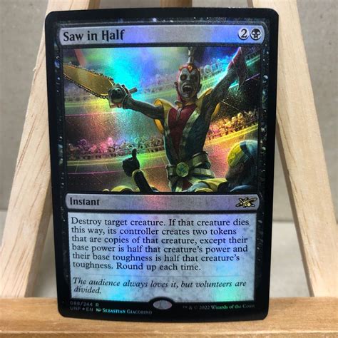 Yahooオークション Mtg Foil《saw In Half》 Unf 黒r 英語版 Unfin