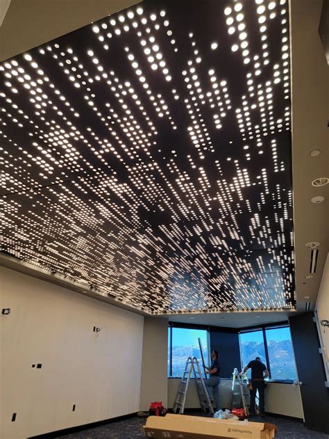 Perforated Metal Ceiling Andalusia Design Minimalist Architecture