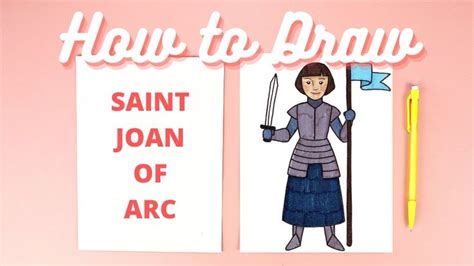 How To Draw Saint Joan Of Arc Step By Step Catholic Art Tutorial