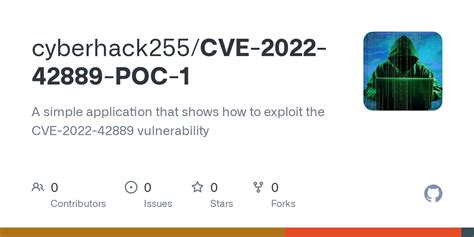 GitHub Cyberhack255 CVE 2022 42889 POC 1 A Simple Application That