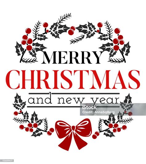 매우 메리 크리스마스와 행복 새 해 길 바랍니다 로고 레터링 겨울에 대한 스톡 벡터 아트 및 기타 이미지 겨울 계절 날씨 Istock