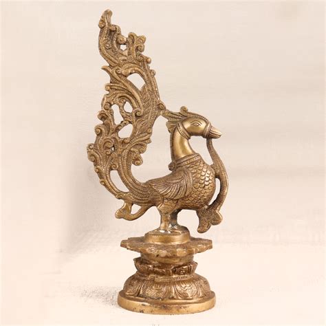 Buy The Best Selling Brass Peacock Statue Online Indianshelf