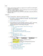 Philosophy Notes Docx Logic Premises And Conclusions Be Able To Put Arguments Into Standard
