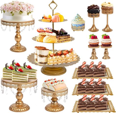 Wangkangyi 12 Stuks Per Set Metalen Taartstandaard Dessertdisplay Taartstandaard Serveerplaat