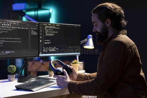 it admin listening music testing and debugging code for software