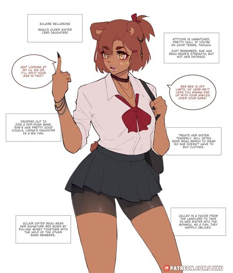 Rule 34 1girls Amber Eyes Bear Ears Bear Girl Bike Shorts Brown Body