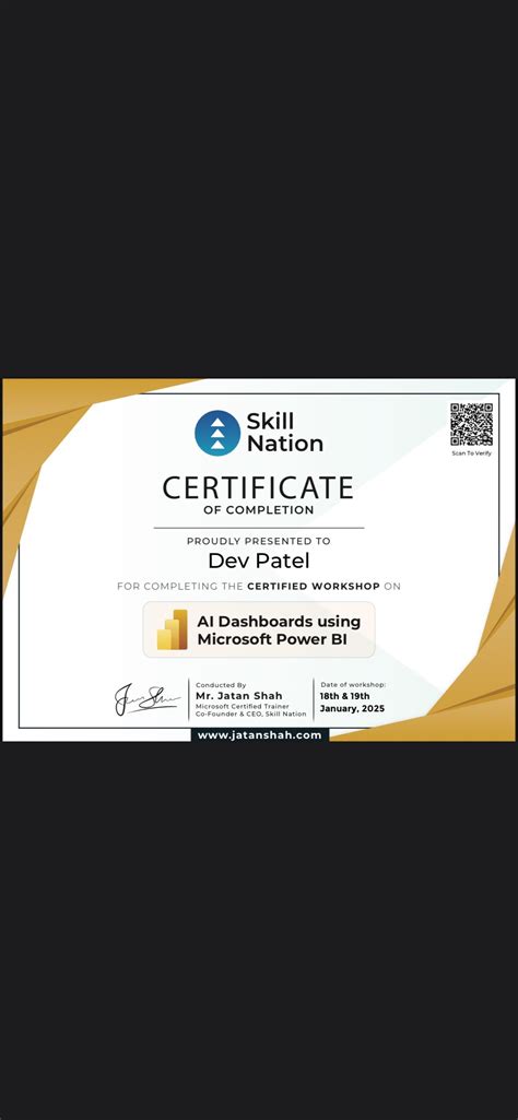 Dev Patel On Linkedin Powerbi Aidashboards Skillnation Professionalgrowth