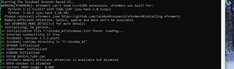 Bug Version 235post1 Wrong Xformer Version Switches To Cpu · Issue 3434 · Invoke Ai