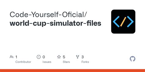Github Code Yourself Oficialworld Cup Simulator Files