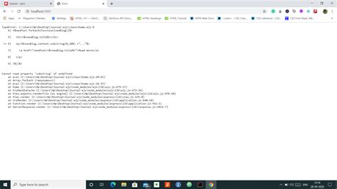Nodejs Showing Error Of Cannot Read Property Substring Of Undefined