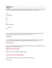 NETW WEEK QUIZ Docx Question Pts TCO The Successful Implementation Of Any