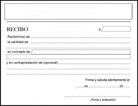 Recibo De Pago Template