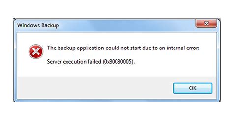 Fix The Backup Application Could Not Start Errortools