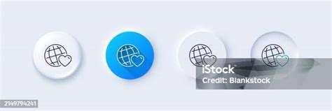 친구 세계 선 아이콘입니다 우정 사랑 표시 보조 사업 선 아이콘 벡터 3차원 형태에 대한 스톡 벡터 아트 및 기타 이미지 3차원 형태 고급 공동체 Istock