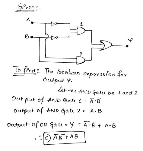 Write Down The Boolean Expression For Output Y Of System In Figure