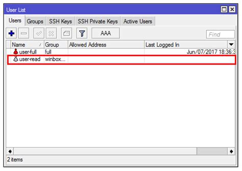 Management User Mikrotik ~ Newbie