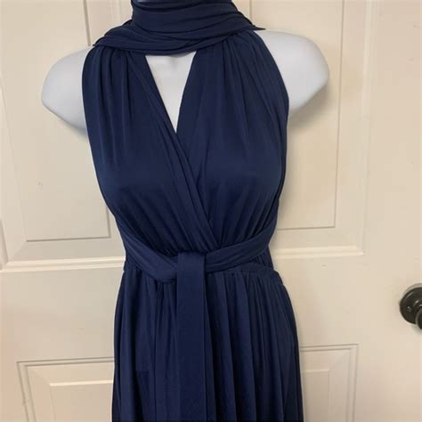 Ibtom Castle Dresses Ibtom Castle Blue Convertible Multi Way Wrap