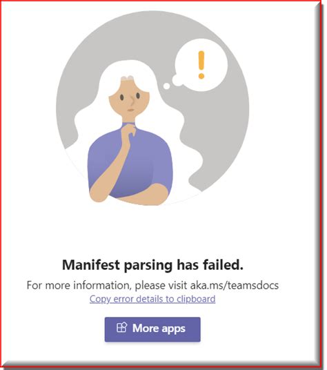 Manifest Parsing Failed · Issue 2 · Officedevmicrosoft Teams Apps