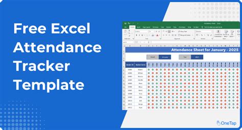 Free Excel Attendance Tracker Template Onetap