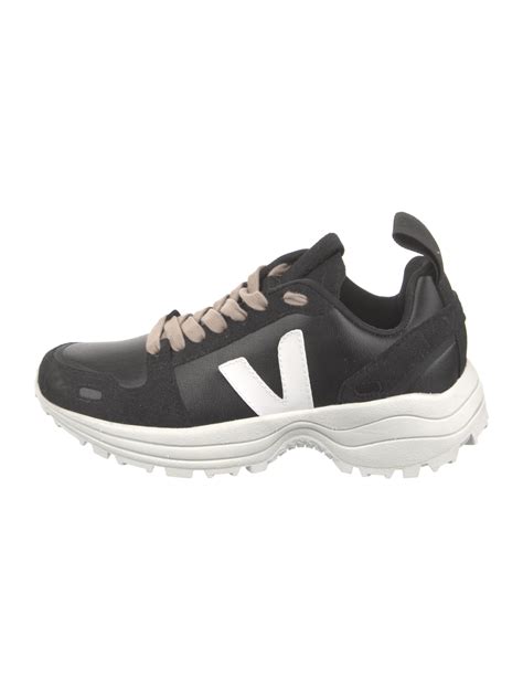 Rick Owens X Veja Leather Chunky Sneakers Black Sneakers Shoes
