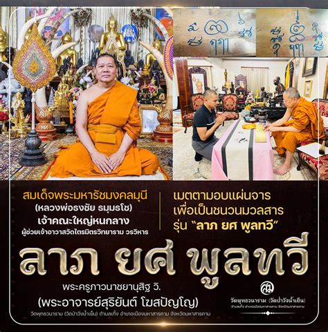 เหรียญรุ่น ลาภ ยศ พูลทวี พระครูภาวนาชยานุสิฐ วิ พระอาจารย์สุริยันต์ โฆสปัญโญ วัดพุทธวนาราม