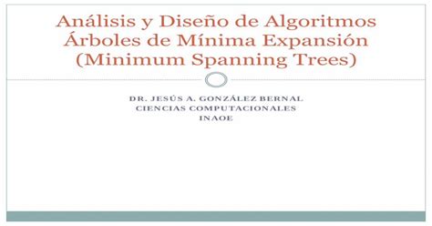 Análisis Y Diseño De Algoritmos Ordenamiento En …jagonzalez Ada Mst Pdf · Análisis Y Diseño De