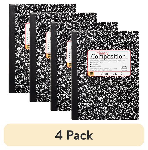 Norcom 100 Sheets Primary Composition Book Grades 2 And 3 Dimensions 9