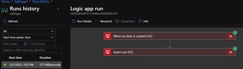 Logic Apps Sql Connector To Detect Record Insertion And Trigger