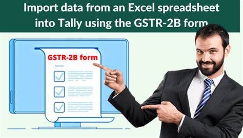 Import Data From An Excel To Tally Using The Gstr 2b Form Excel To