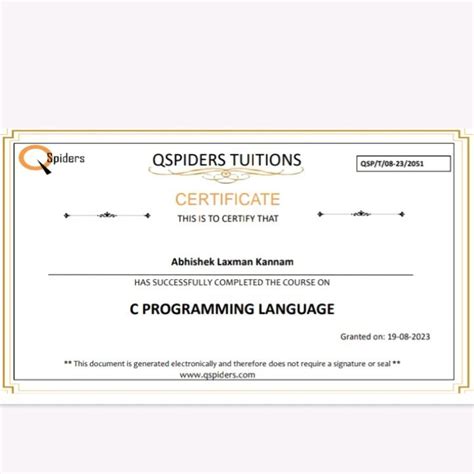 Abhishek Kannam On Linkedin Cprogramming Codingcertificate