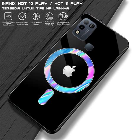 Jual Case Infinix Hot Play Hot Play Logo Wallpaper Case D Glossy Casing Hp