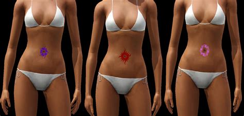 Mod The Sims Belly Button Tattoos For Women Updated