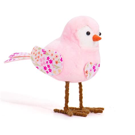 Lsljs Easter Birds Ornaments Easter Decorations 3d Bird Figurines Cute Floral Plush Birds Doll