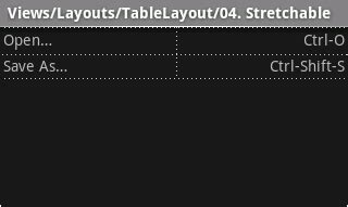Table Android Developers