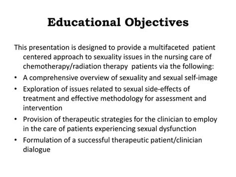 Sex Chemo And Rock N Roll Penny Daugherty Rn Ms Ocn Onn Cg Pptx Sexual Conditions