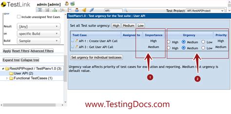 Test Case Priority In TestLink TestingDocs