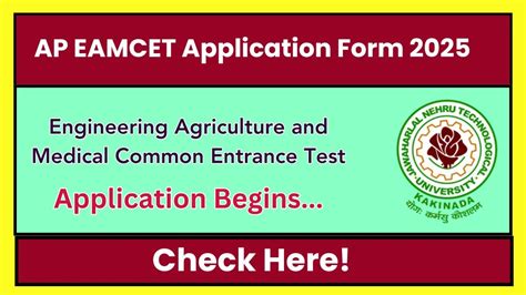 AP EAMCET Application Form 2025 Check Registration Eligibility Dates Apply Online At Cets