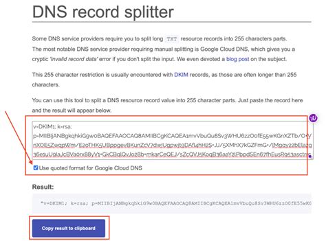 Txt Record In Dns Characterstringtoolong Managed Hosting Platform