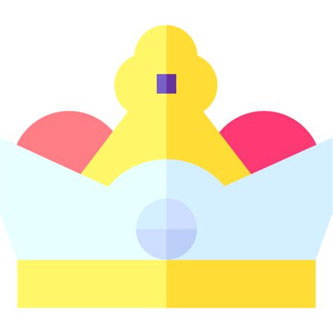 Crown Basic Straight Flat Icon