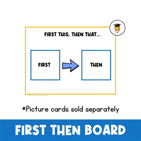 First Then Chart Printable Printable Chart Template