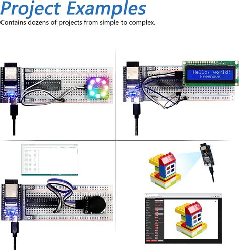 freenove kit de inicio definitivo para esp32 s3 wroom incluido