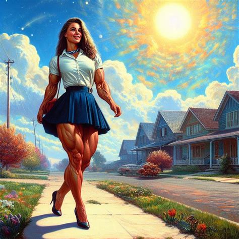 Muscle Girl 8 By Nightflight2 On Deviantart