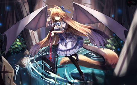 Sword Anime Girl Wallpapers Wallpaper Cave