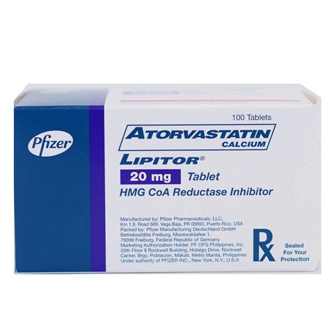 Lipitor Atorvastatin Calcium 20mg Tablet 1s Price In The Philippines