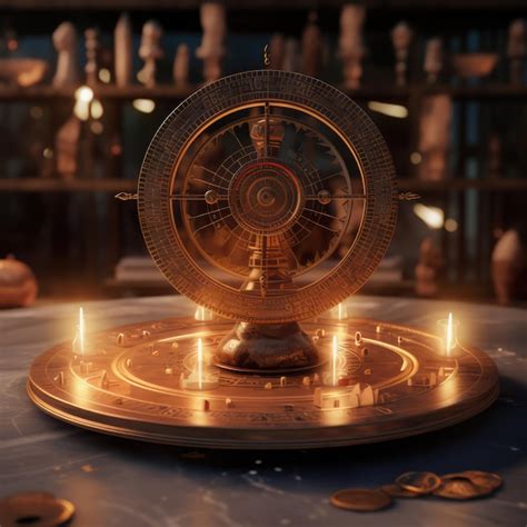 Premium Ai Image Modern Compass Background