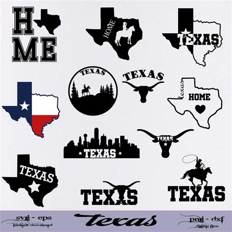 Texas Svg Texas Svg Tx Svg Texas Bundle Svg Eps Png Pdf Vector Cut