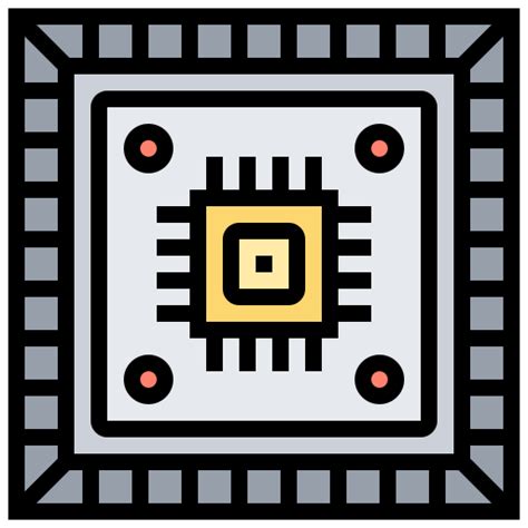 Microprocessor Meticulous Lineal Color Icon