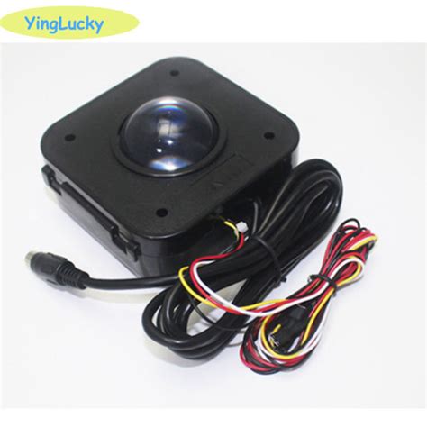 Arcade Trackball Illuminated 45cm Round Led Trackball Mouse Ps2 Pcb