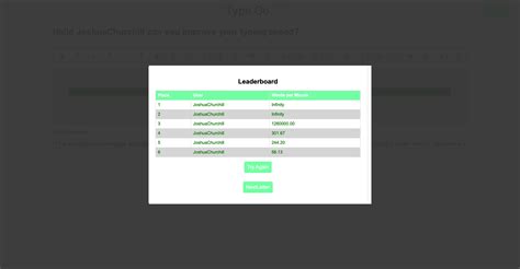 Github Jmchurchilltype Speed Test A Typing Speed Test Progressive Web App With Level
