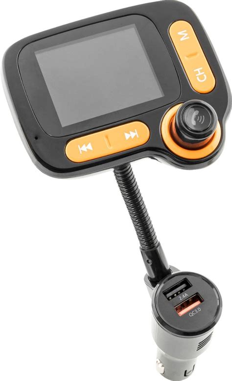 Isimple Bluetooth 5 0 Fm Car Transmitter With Expandable Arm For